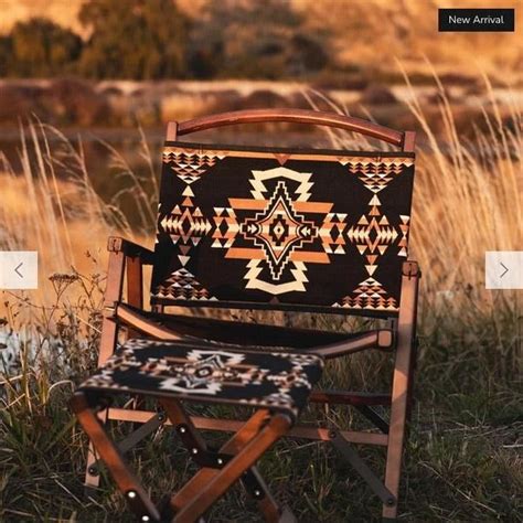 Black Rock Southwestern Folding Chair Stool Stool Western Outdoor