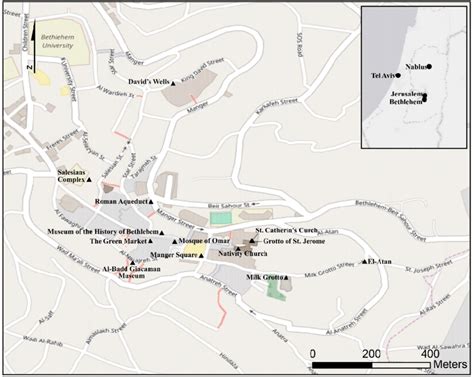 Ancient Bethlehem City Map