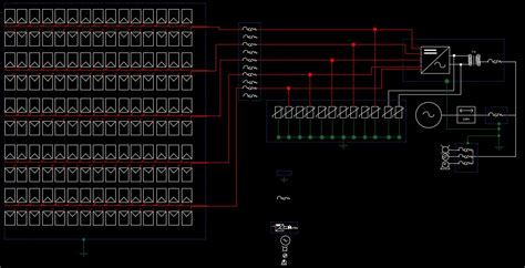 Schema Unifilare Impianto Fotovoltaico In Dwg 109 14 Kb Libreria Cad