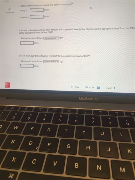 Solved Help Save 1 Aggregate Expenditures Model 15 The Table