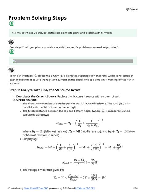 problem solving steps pdf