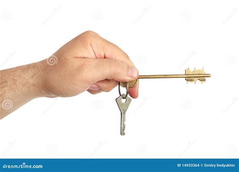 Man S Hand With Lock Key Stock Photo Image Of Access 14933364