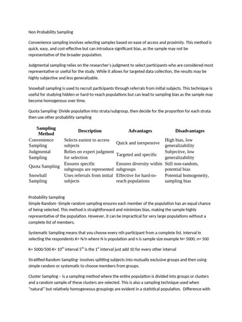 Reviewer For Pysch Pdf Sampling Statistics Type I And Type Ii