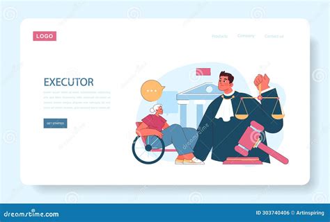 Executor Web Or Landing The Illustration Portrays The Role Of An