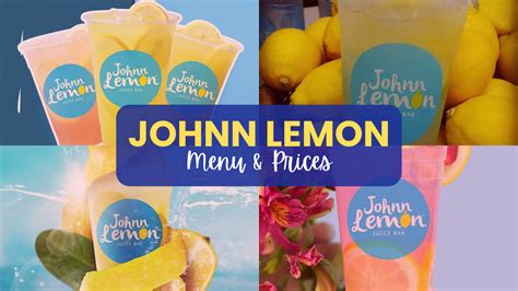 Johnn Lemon Menu Philippines Prices Updated 2025