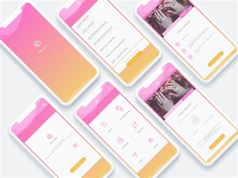 Peach Beauty Ios App Ios App Design App Ios App