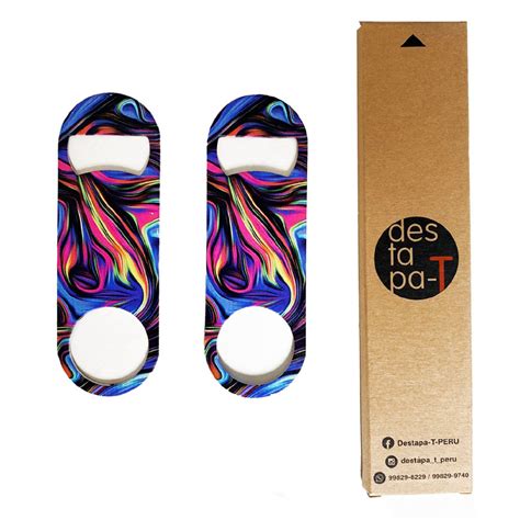 Destapador Mini Metal Full Color Destapat Multicolor Wongpe