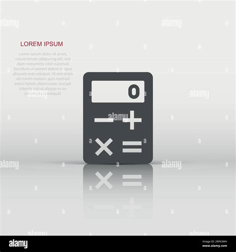 Calculator Icon In Flat Style Calculate Vector Illustration On White Isolated Background