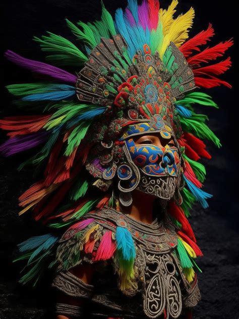 Aztec And Mayan Gods In Colorful Colors 2 Digital Art By Ismael Morales