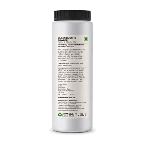 Buy Forest Essentials Silken Dusting Powder Oudh Green Tea Natural