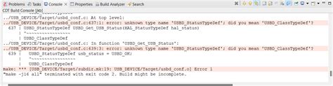 solved bug in usb cdc code generator [solved] stmicroelectronics community