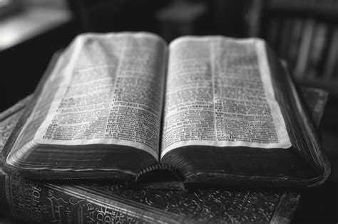 Premium Photo An Open Book Sitting On Top Of A Wooden Table Suitable For Educational Or