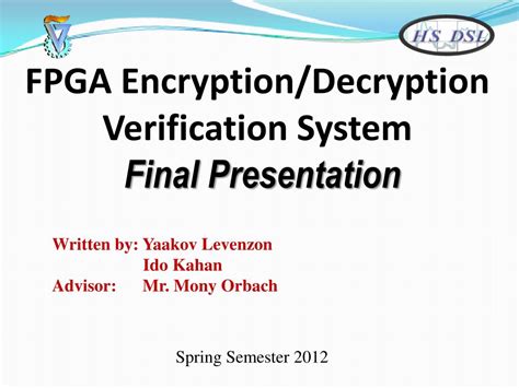 Ppt Fpga Encryptiondecryption Verification System Final Presentation