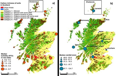 2 A Spatial Distribution Of Median Turbidity Ntu In Raw Water On
