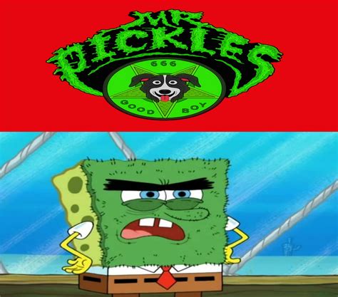 Abrasive Spongebob Hates Mr Pickles By Perro2017 On Deviantart