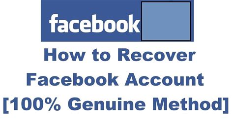 How To Recover My Facebook Account Without Email And Phone Number Youtube