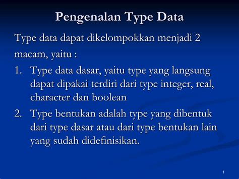 Ppt Pengenalan Type Data Powerpoint Presentation Free Download Id5884821