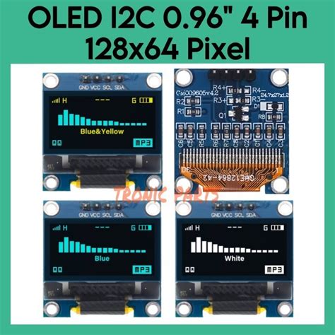 Oled 0 96 Inch Lcd I2c Iic 128x64 4 Pin 12864 Display Module Interface Shopee Philippines