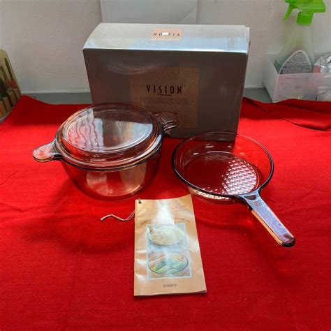 Vision 調理器具 耐熱ガラス 両手鍋 片手鍋 ビジョン B4 4④ 0516 その他 ｜売買されたオークション情報、yahooの商品情報をアーカイブ公開 オークファン（）