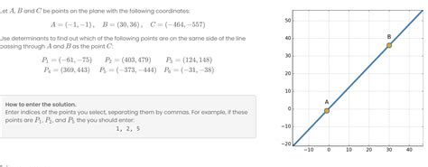 Solved Let A B C And Be Points On The Plane With The Chegg Com