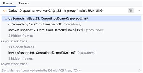 Debug Kotlin Coroutines Intellij Idea Documentation