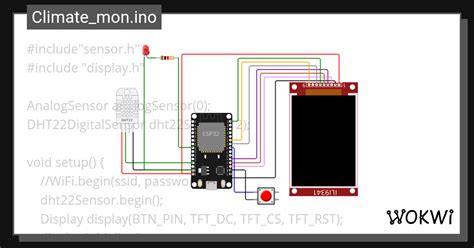TFT Display Integrated Wokwi ESP STM Arduino Simulator