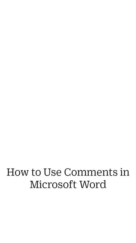 How To Use Comments In Microsoft Word Artofit