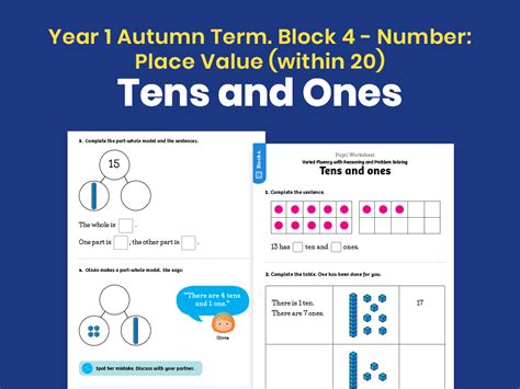 Y1 Autumn Term Block 4 Tens And Ones Maths Worksheets Teaching Resources
