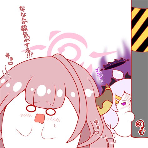 Hina And Aru Blue Archive Drawn By Kurukurumagical Danbooru