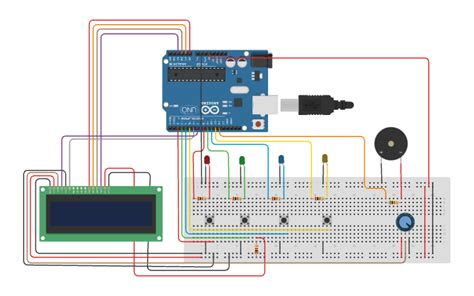 circuit design simon says game tinkercad