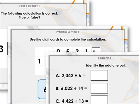 year 6 maths short division lesson autumn block 2 by classroom