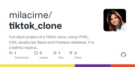 Github Milacirnetiktokclone Full Stack Project Of A Tiktok Clone