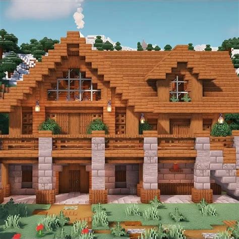 Minecraft Cozy House V2 Minecraft Schematic Cozy Starter House By Vahoc Byamj