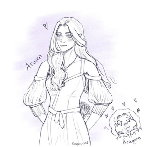 Arwen Sketch By Arabellabella On Deviantart