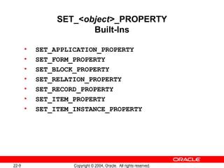 Oracle Forms Les PPT