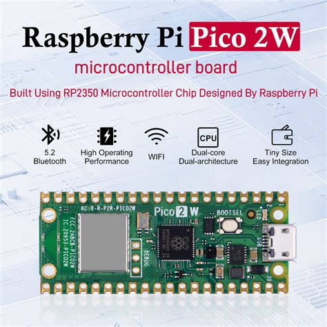 Raspberry Pi Pico 2 Wh Starter Kit With Raspberry Pi Pico 2 Wh Wifi E 52pi Store