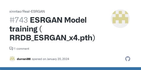 ESRGAN Model Training RRDB ESRGAN X4 Pth Issue 743 Xinntao Real