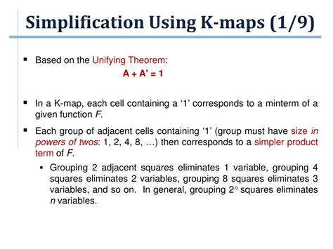 Ppt Simplification Using K Maps Powerpoint Presentation Free