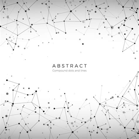 Premium Vector Plexus Array Pattern Particles Dots And Lines Digital Mesh Big Data Concept