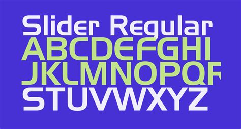 Slider Regular Free Font What Font Is