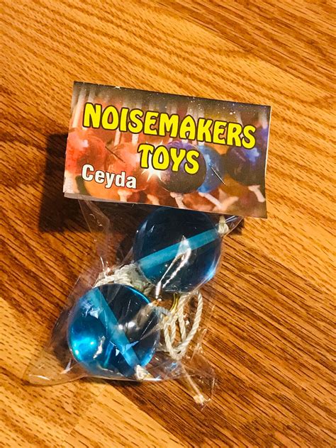 Ceyda Clackers Acrylic Ball Noise Maker Toy Blue Etsy