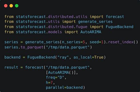 Kevin Kho On Linkedin Fugue Timeseries Nixtla Statsforecast Ray Spark Dask