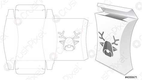 Packaging Box Die Cut Template Stock Vector 4350671 Crushpixel