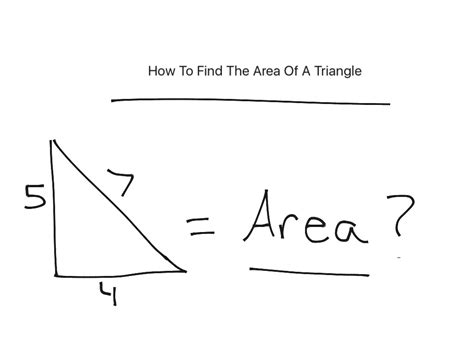 Topic Area Of Triangle ShowMe Online Learning