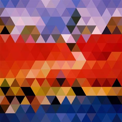 Premium Photo Color Wallpaper With Linked Triangles