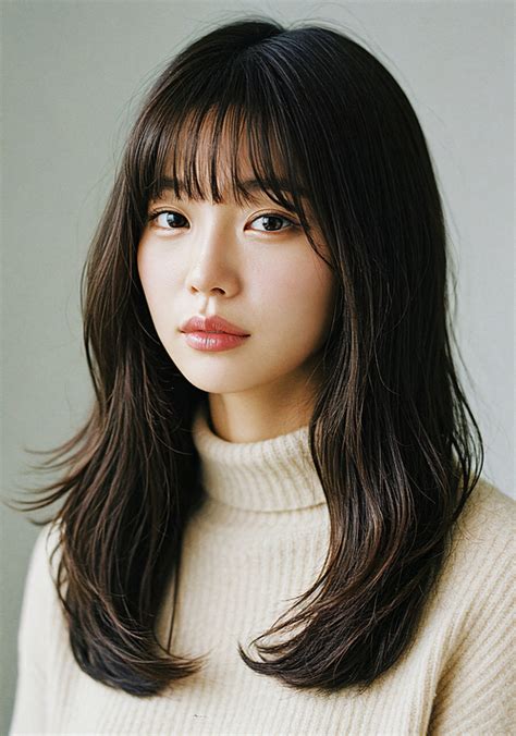 유토이미지 여자 헤어스타일 장발