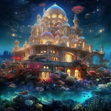 Underwater Castle Little Mermaid