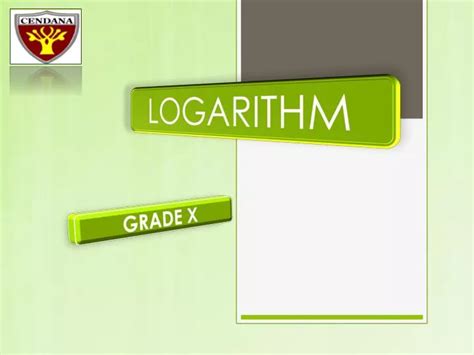 PPT LOGARITHM PowerPoint Presentation Free Download ID 2703932