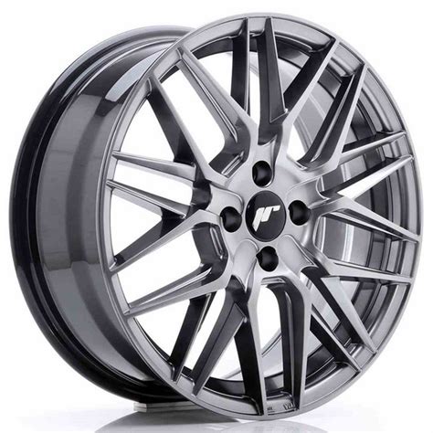 Llanta Jr Wheels Jr28 17x7 Et40 4x100 Hyper Black Japan Racing 20600