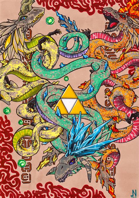 Zelda Botw Dragons By Woodenfoxx On Deviantart